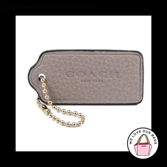 Coach | Accessories | 225 Coach New York Taupe Putty Exotic Leather Fob ...